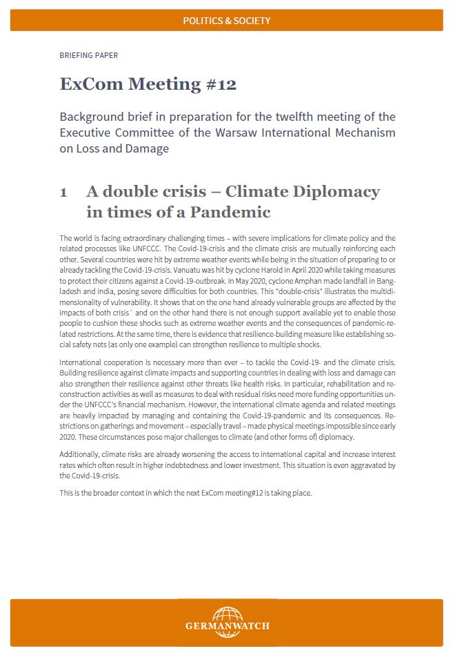ExCom Meeting #12 | Germanwatch e.V.