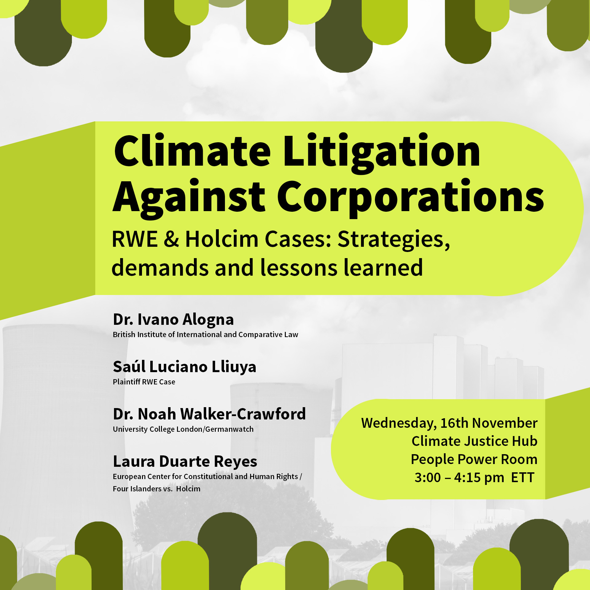 Climate Litigation against corporations: RWE & Holcim Case ...