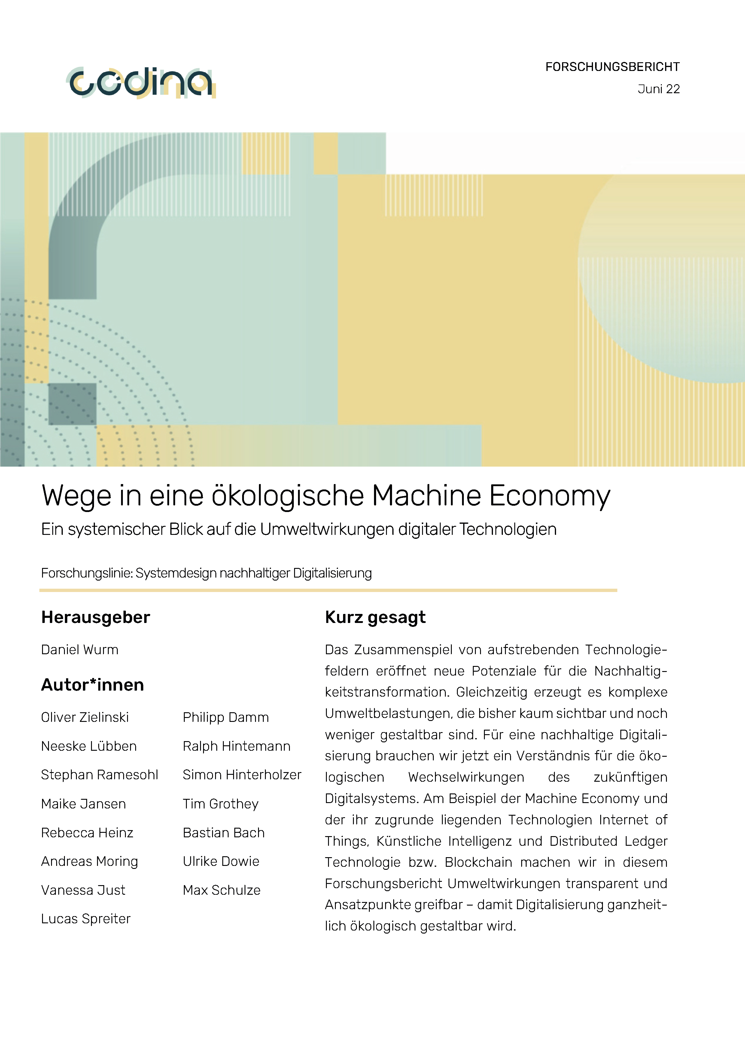 Wege in eine ökologische Machine Economy | Germanwatch e.V.