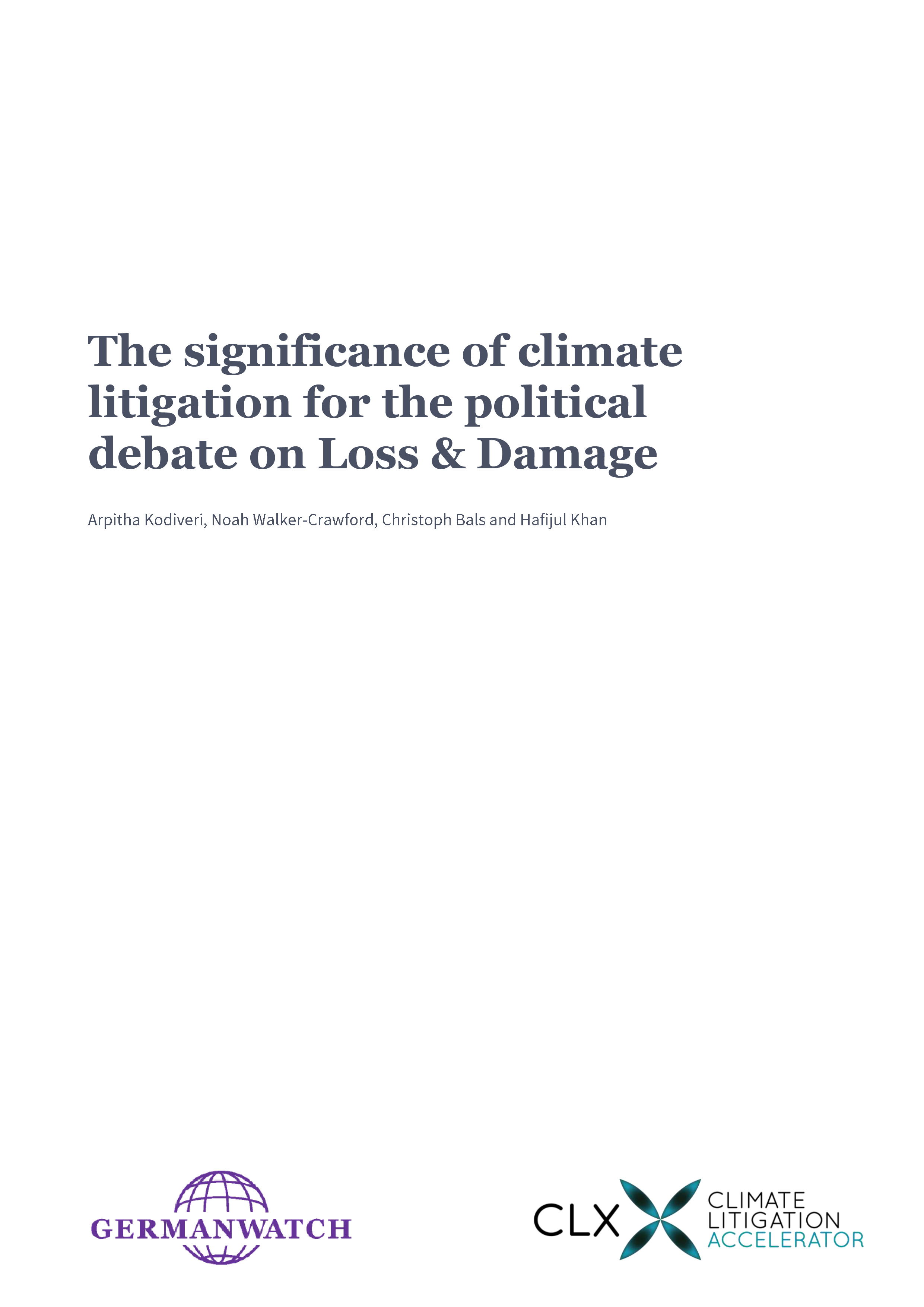The significance of climate litigation for the political debate on Loss ...