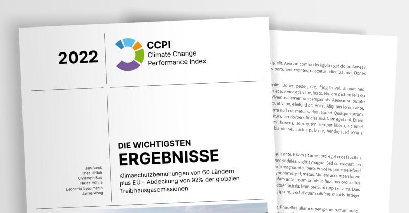 Klimaschutz-Index 2022: Die wichtigsten Ergebnisse | Germanwatch e.V.