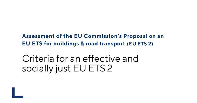 Criteria for an effective and socially just EU ETS 2 | Germanwatch e.V.