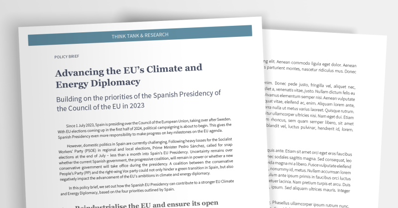 Advancing the EU's Climate and Energy Diplomacy | Germanwatch e.V.
