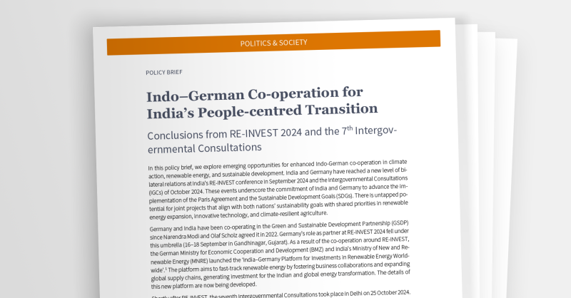 Towards a people-centred transition in India - Next steps in Indo ...