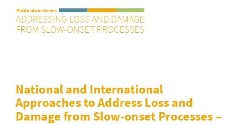 National and International Approaches to Address Loss and Damage from ...